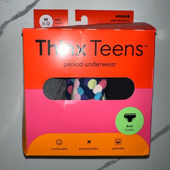 Thinx | Intimates & Sleepwear | Thinx Teens Period Underwear 3 Pack ...